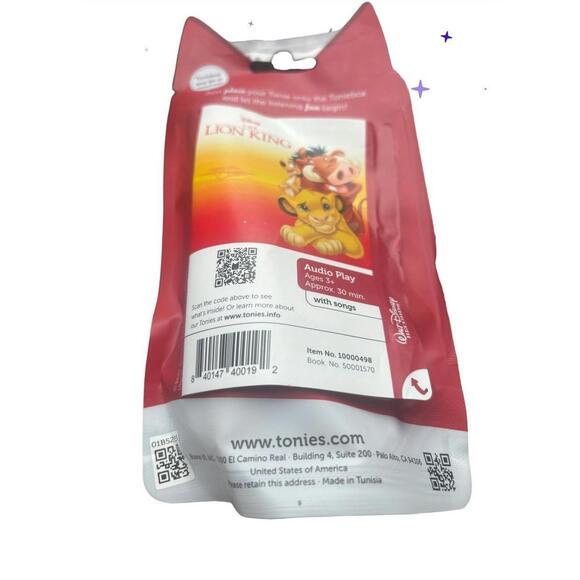 Disney | Toys | The Lion King Tonies For Toniebox Tonies Audio | Poshmark